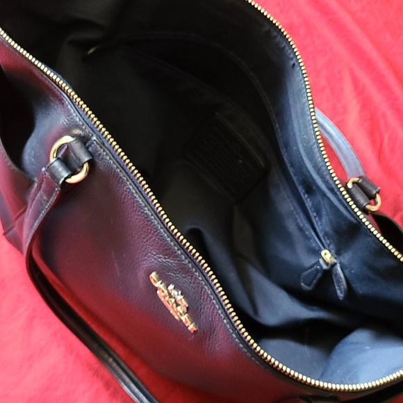 Coach | Bags | Dark Blue Coach Large Purse | Poshmark